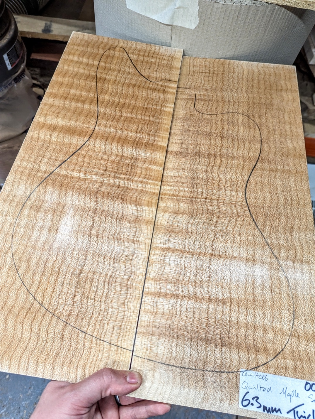 Quilted Maple Bookmatched Set - Quarter Sawn | Luthierwood & Artisan ...