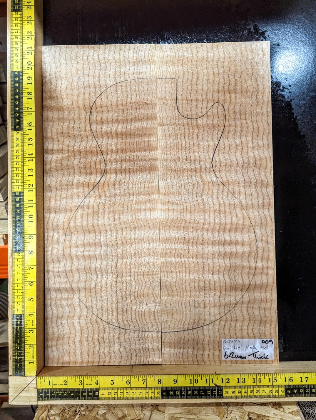 Quilted Maple Bookmatched Set - Quarter Sawn | Luthierwood & Artisan ...