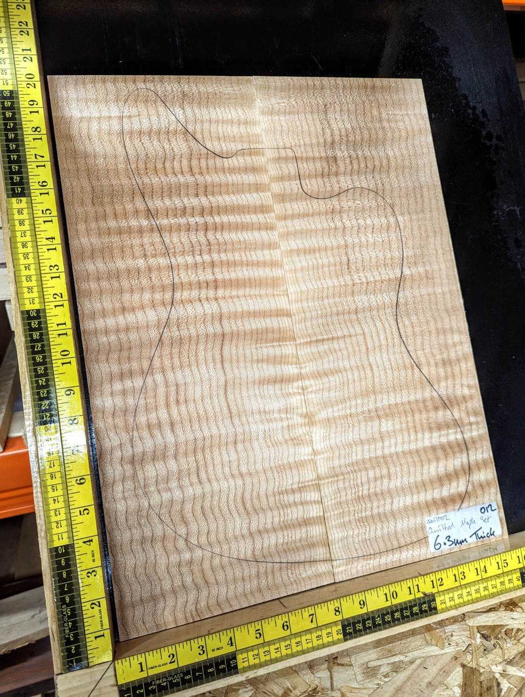 Quilted Maple Bookmatched Set - Quarter Sawn | Luthierwood & Artisan ...