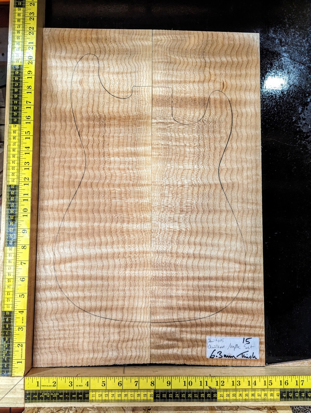 Quilted Maple Bookmatched Set - Quarter Sawn | Luthierwood & Artisan ...