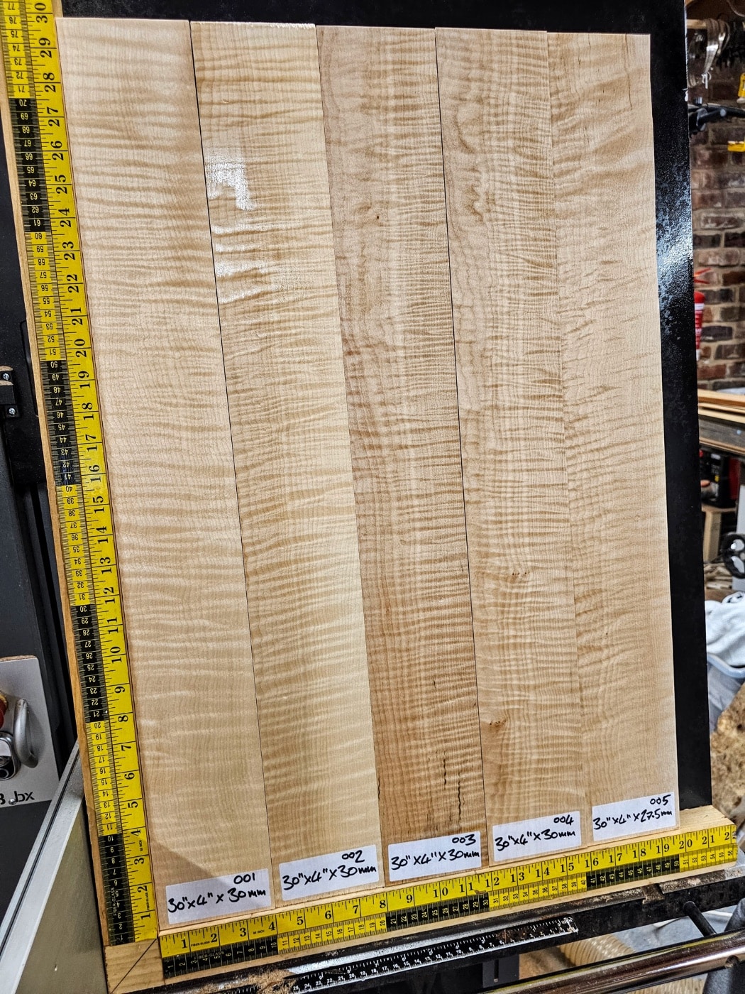 3A Flame Maple Guitar Neck Blank 005 | Luthierwood & Artisan Supplies