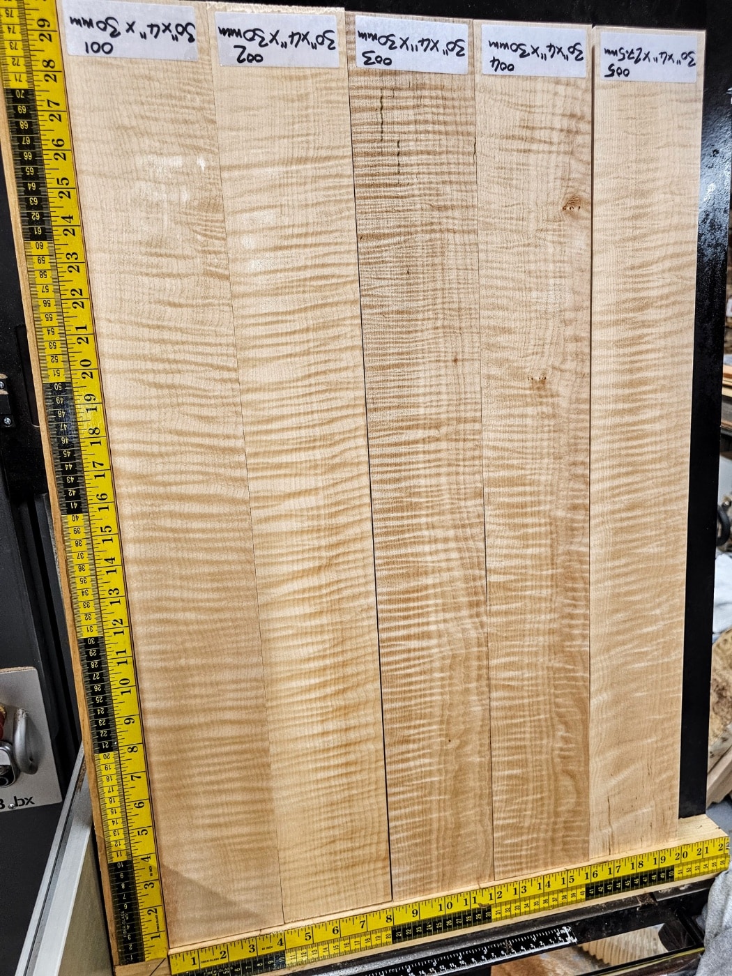 3A Flame Maple Guitar Neck Blank 005 | Luthierwood & Artisan Supplies