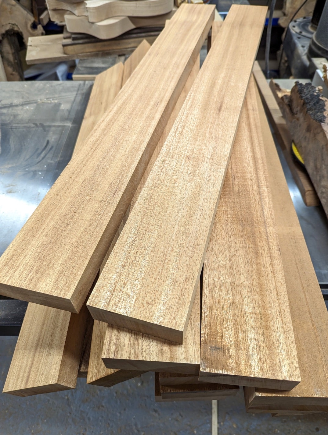 Mahogany Neck Blanks - 30" long x 50mm Thick | Luthierwood & Artisan ...