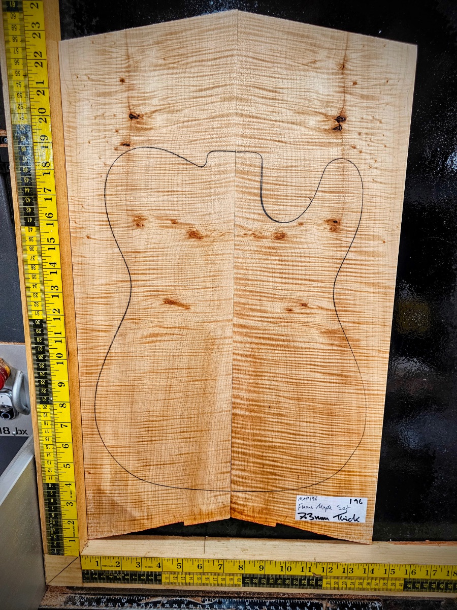Flame Maple Set No. 196 | Luthierwood & Artisan Supplies