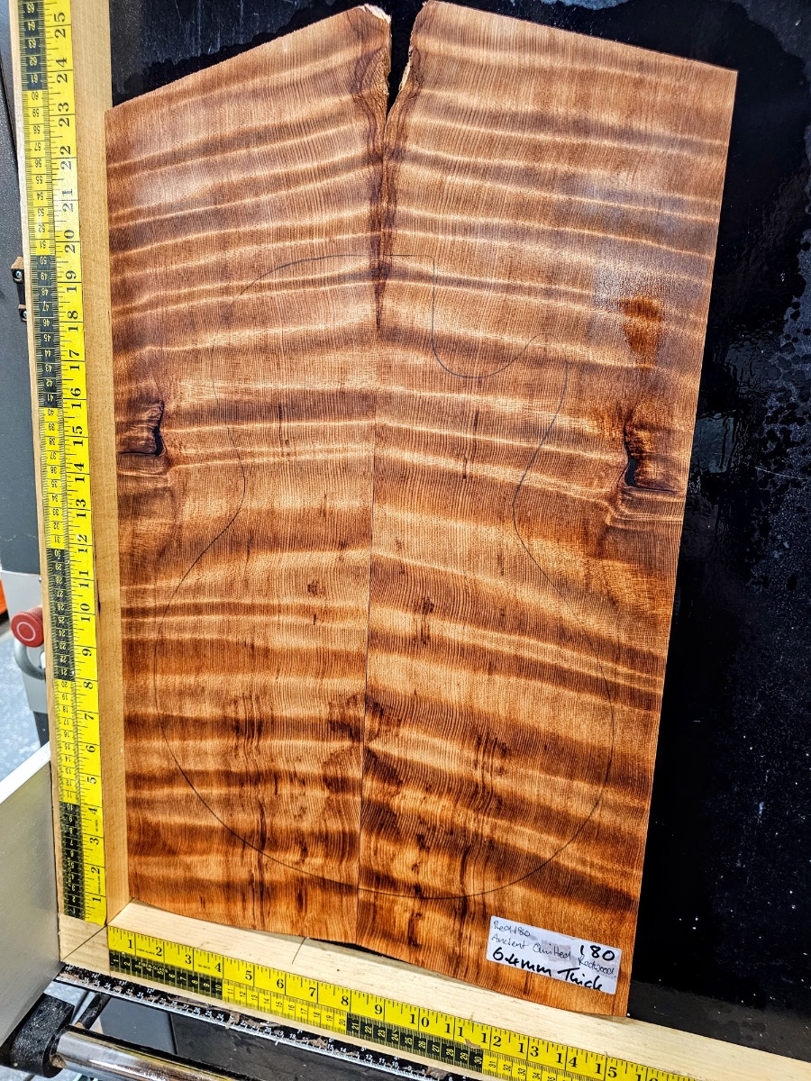 Ancient Quilted Redwood Set no.180 | Luthierwood & Artisan Supplies