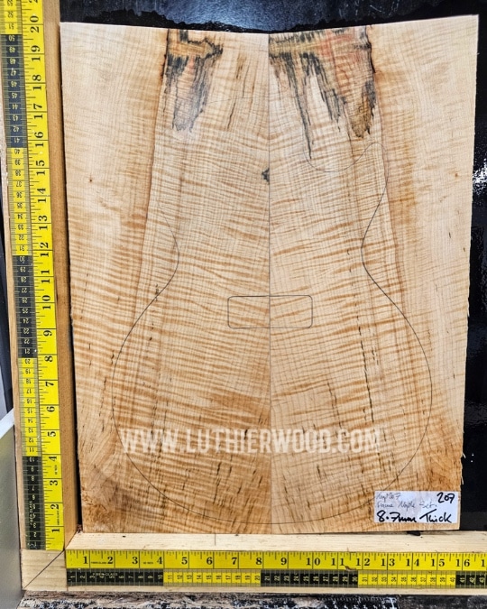 Flame Maple Set 207 | Luthierwood & Artisan Supplies