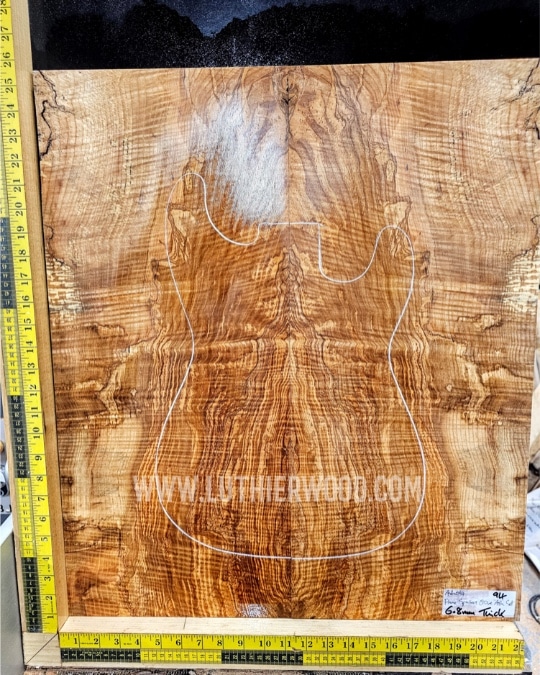 5A Ash Spalted Ripple Set 094 - Huge Explorer Sized Set! | Luthierwood ...