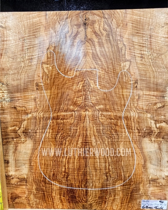 5A Ash Spalted Ripple Set 094 - Huge Explorer Sized Set! | Luthierwood ...