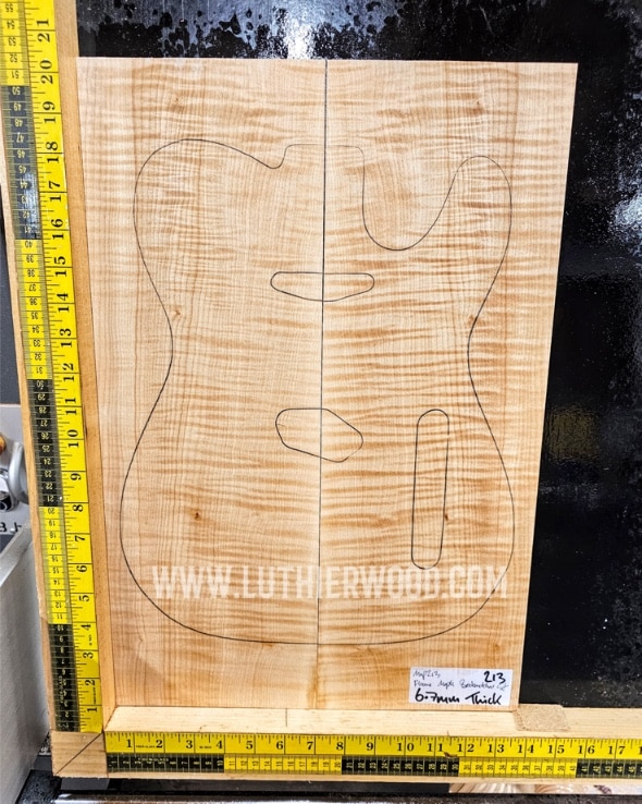 Flame Maple Set 213 - Luthierwood & Artisan Supplies