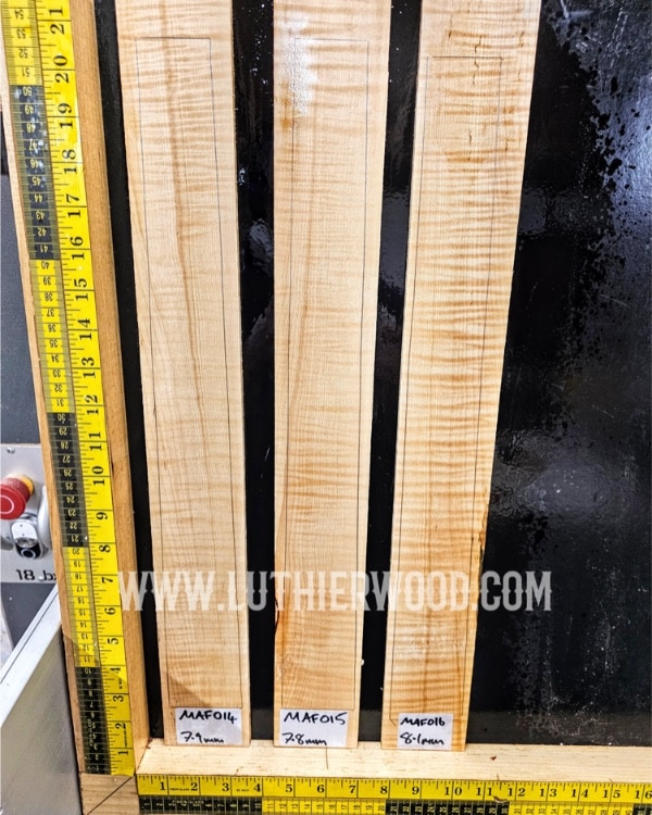 Flame Maple Guitar Fingerboard Blank 15 | Luthierwood & Artisan Supplies