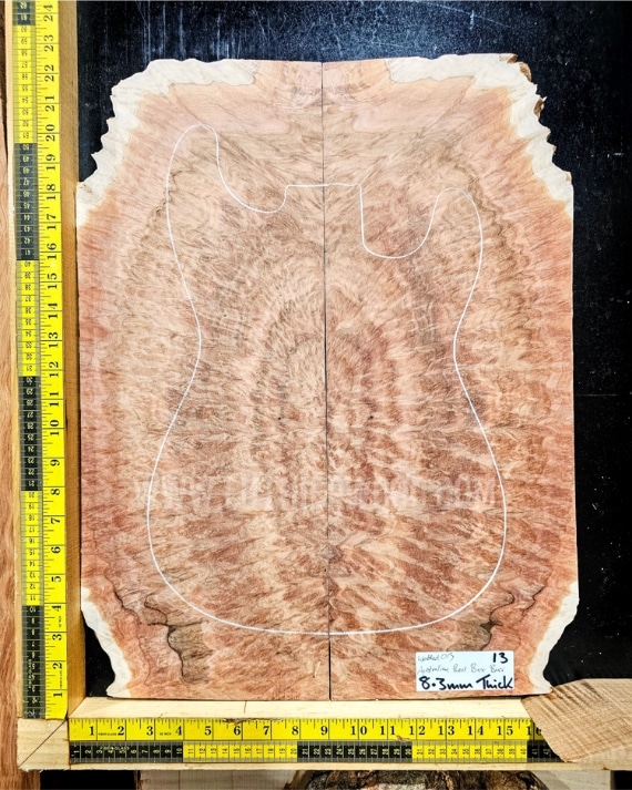 Australian Western Red Box Burr 013 SUPER RARE | Luthierwood & Artisan ...