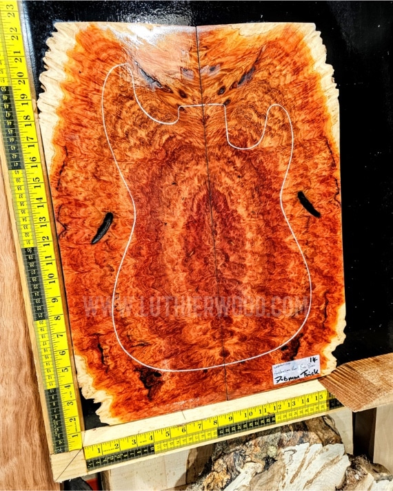 Australian Western Red Box Burr 014 SUPER RARE | Luthierwood & Artisan ...
