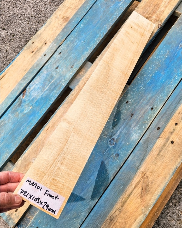 Flame Maple Guitar Neck Blank 101 | Luthierwood & Artisan Supplies
