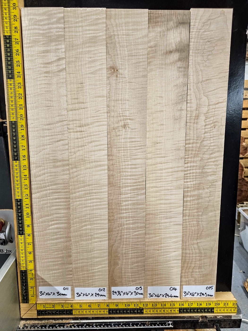 4A Flame Maple Guitar Neck Blank 013 | Luthierwood & Artisan Supplies