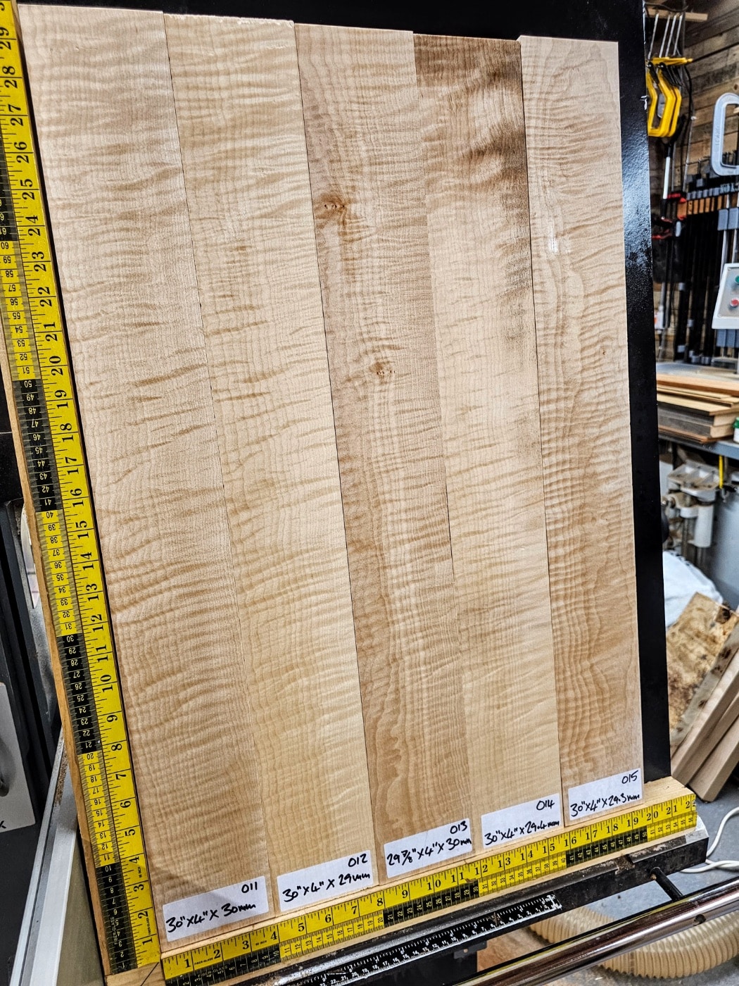 4A Flame Maple Guitar Neck Blank 013 | Luthierwood & Artisan Supplies