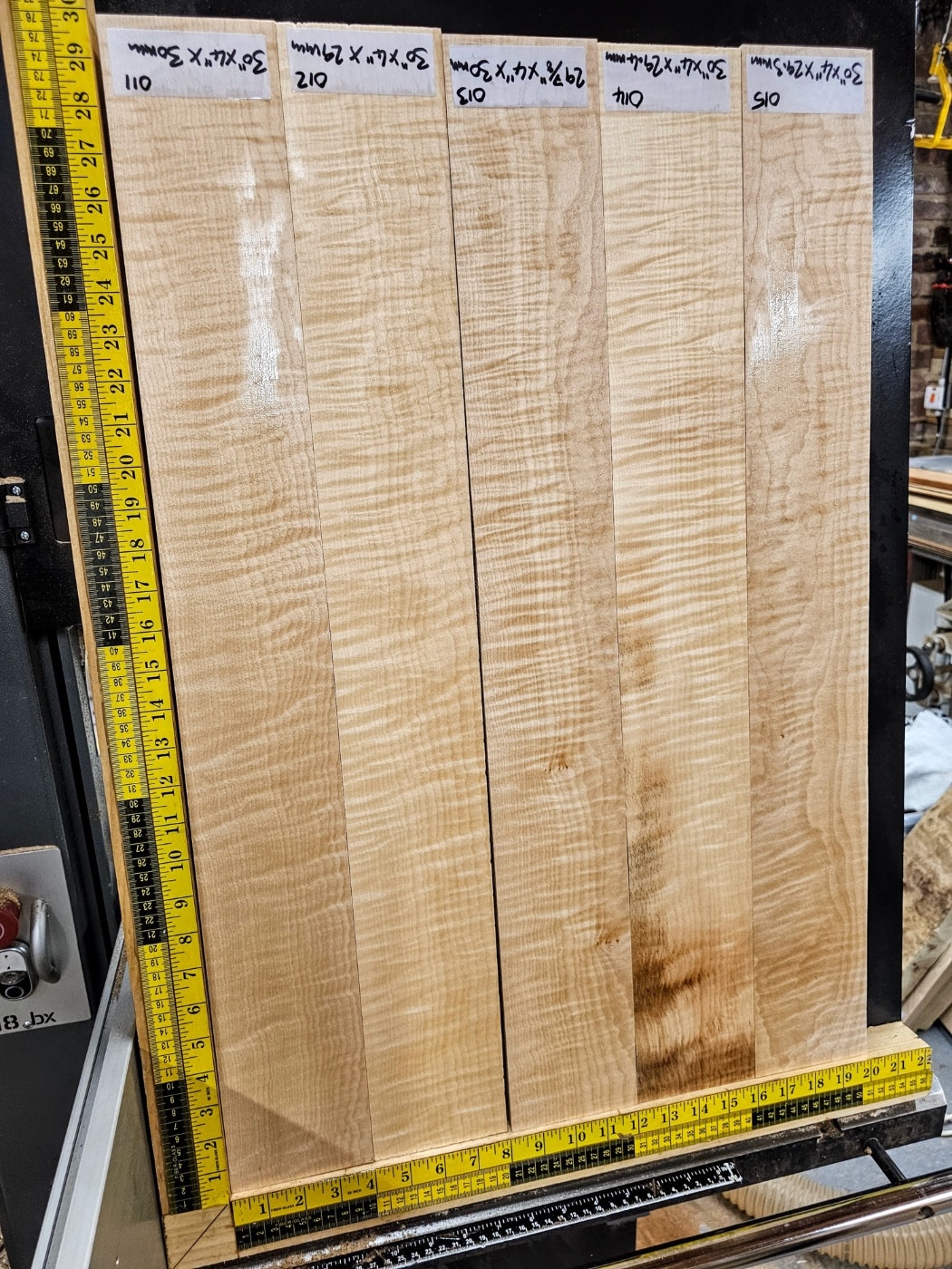 4A Flame Maple Guitar Neck Blank 013 | Luthierwood & Artisan Supplies