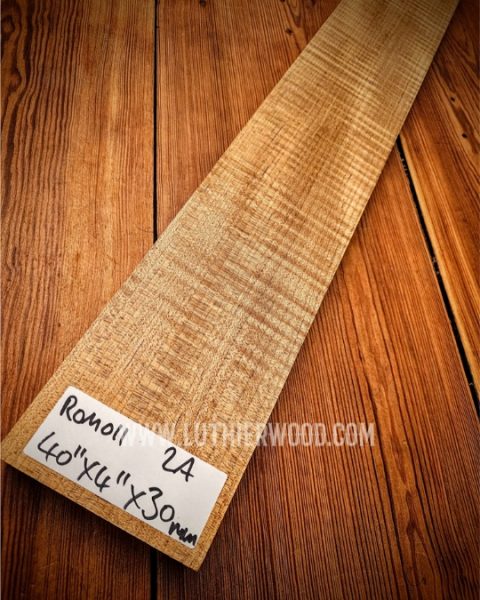 2A Roasted Flame Maple Neck 011 | Luthierwood & Artisan Supplies