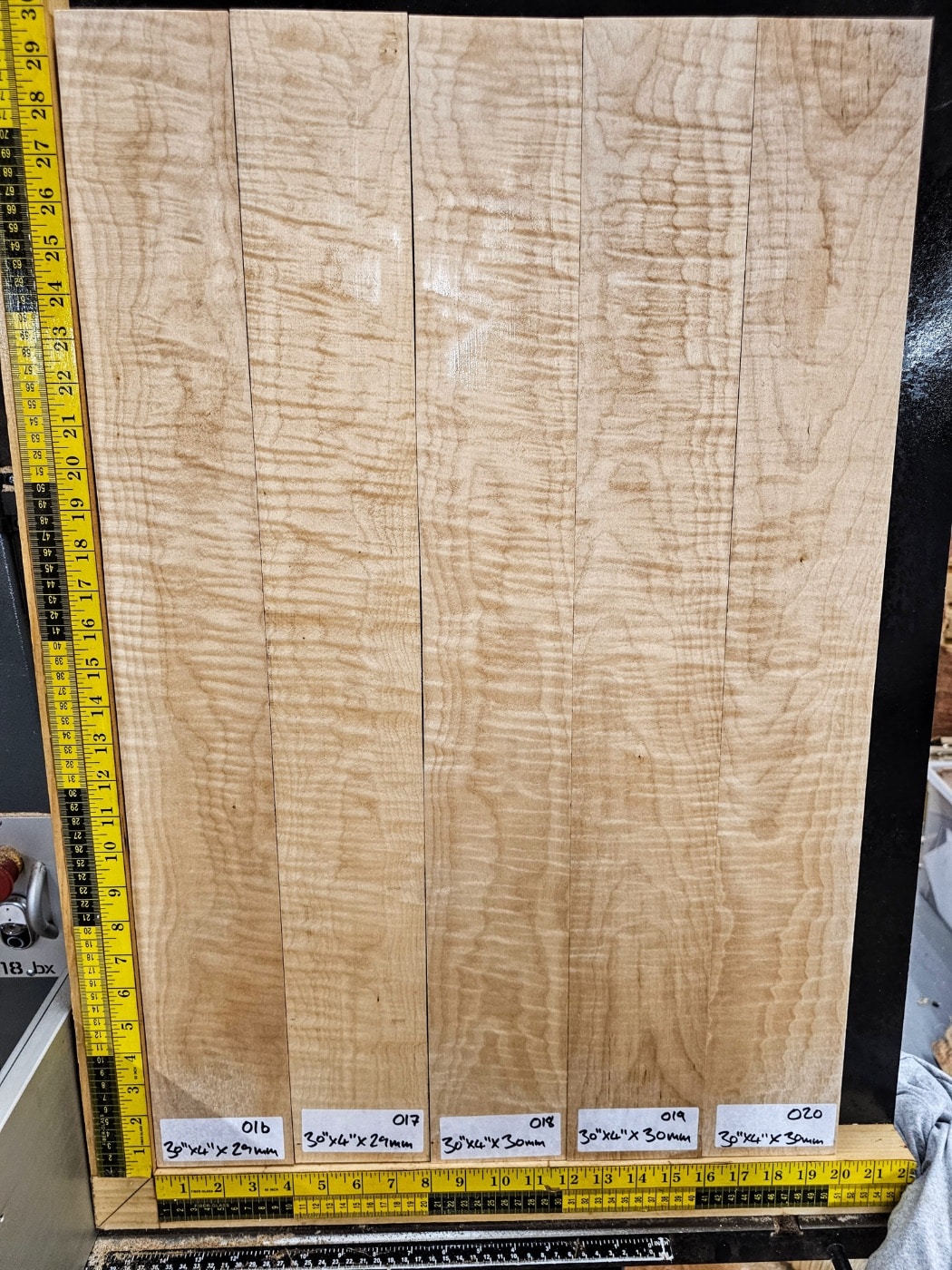 3A Flame Maple Guitar Neck Blank 016 | Luthierwood & Artisan Supplies