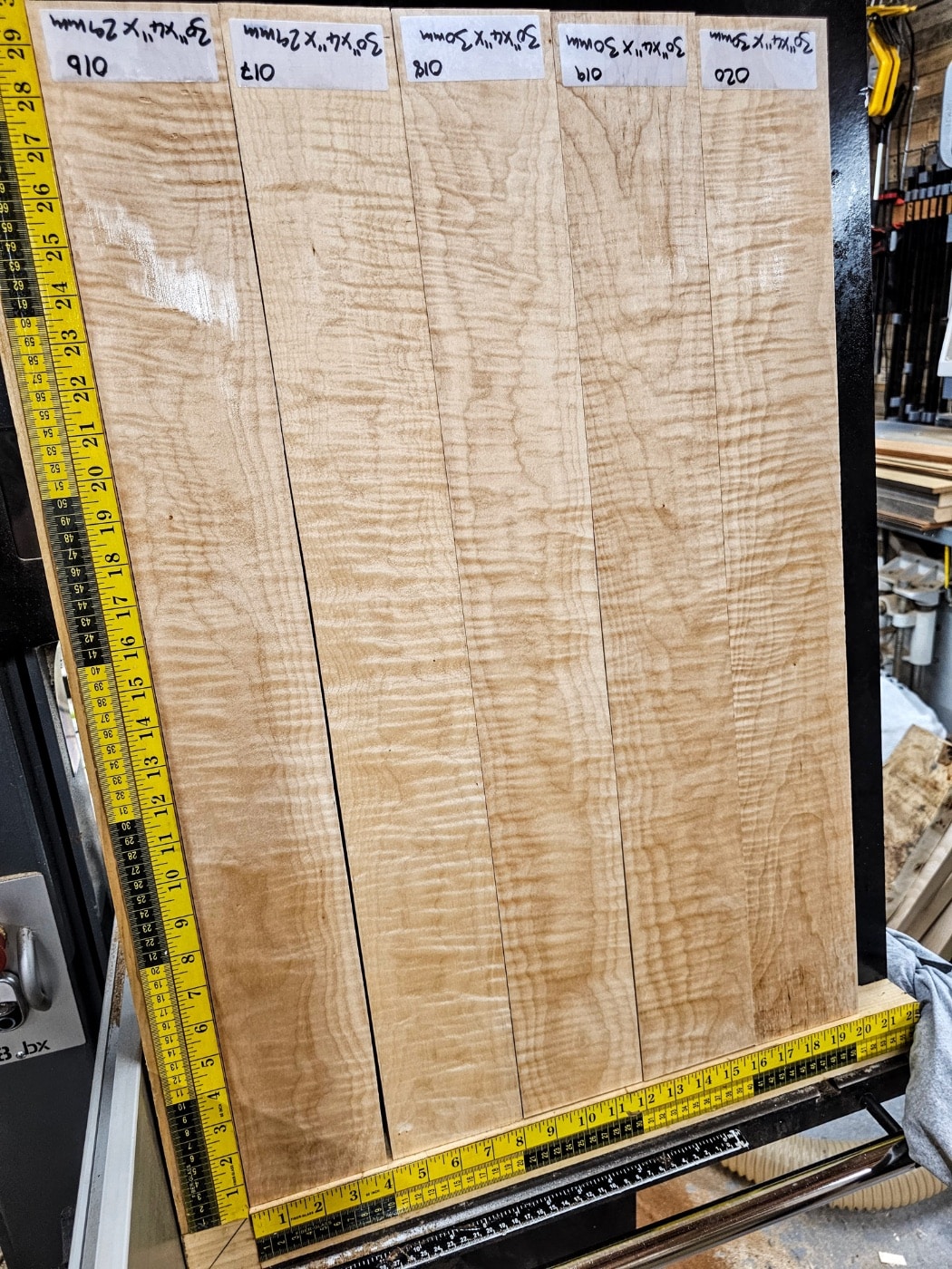 3A Flame Maple Guitar Neck Blank 016 | Luthierwood & Artisan Supplies
