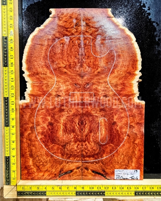 Australian Western Red Box Burr 019 SUPER RARE | Luthierwood & Artisan ...
