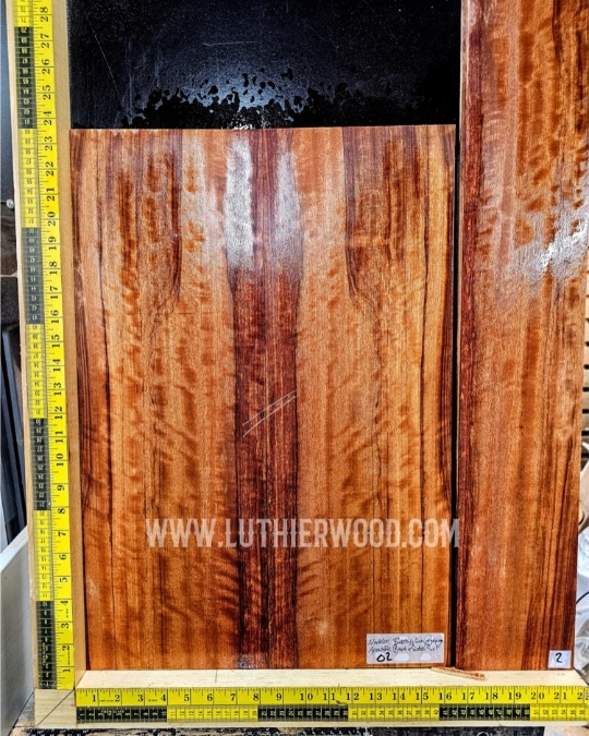 Marbled Bees-Wing Bubinga Acoustic Guitar Back And Sides Set 2 ...