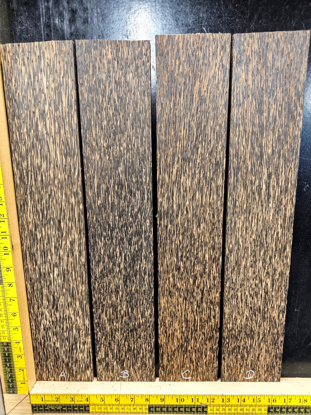 Black Palm Guitar Fingerboard Blank - Board A - Luthierwood & Artisan ...
