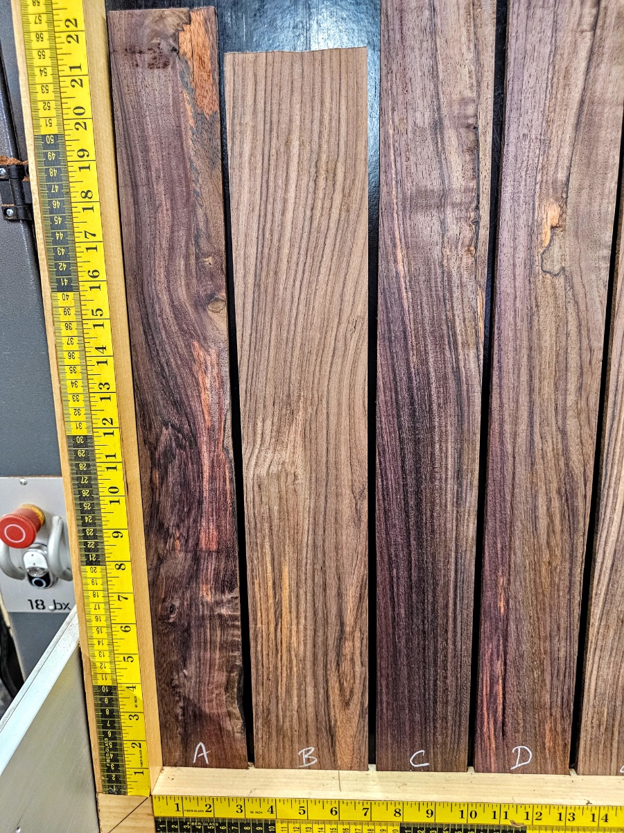 Indian Rosewood Guitar Fingerboard - Board D | Luthierwood & Artisan ...