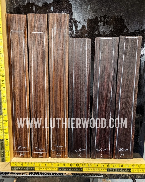 Indian Rosewood Guitar Fingerboard - Board I | Luthierwood & Artisan ...