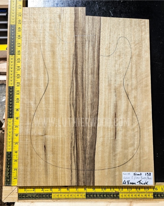 Black Limba Two Piece Body Blank 138 | Luthierwood & Artisan Supplies
