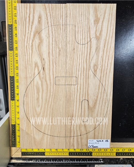 Ash Body Blank 2 Piece Set 008 - Luthierwood & Artisan Supplies