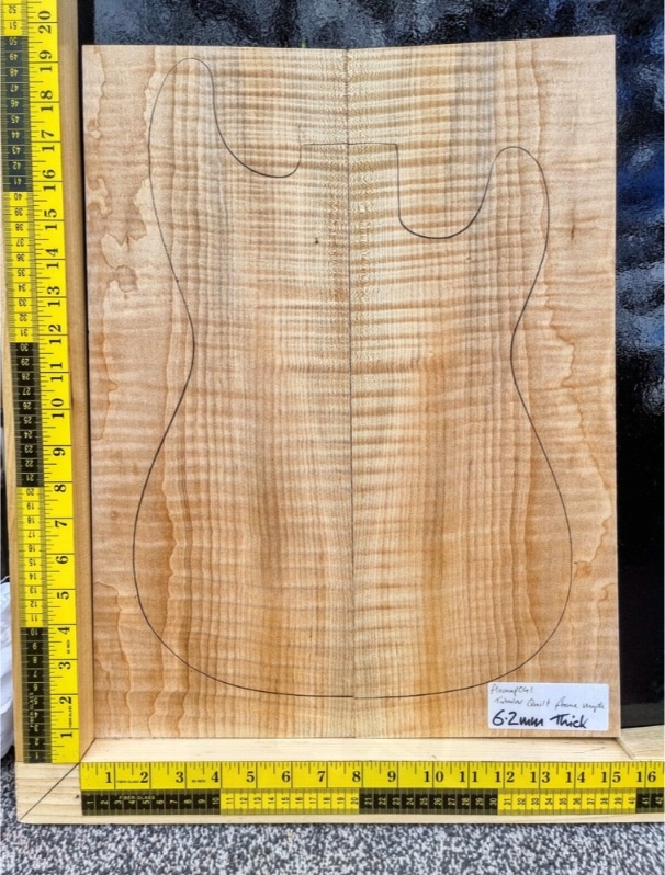 Tubular Flame Maple Book-matched Set | Luthierwood & Artisan Supplies