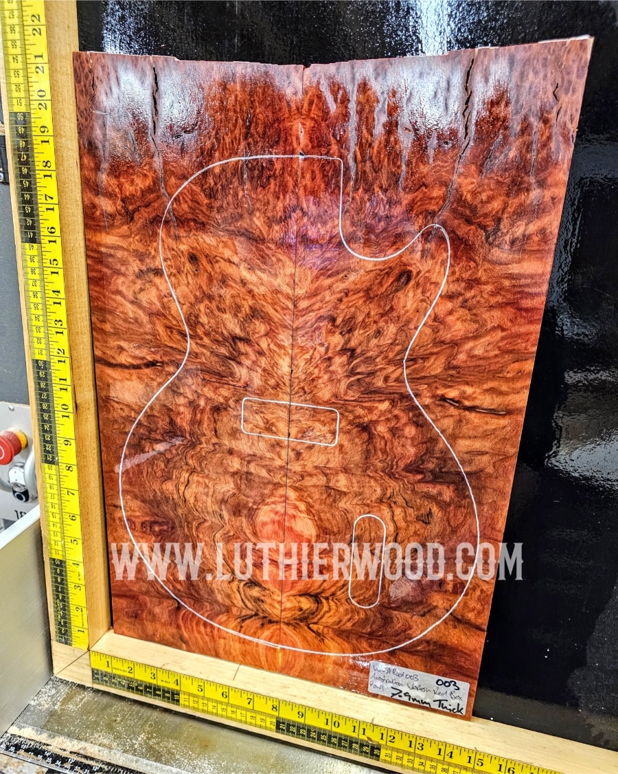 Australian Western Red Box Burr No.3 SUPER RARE | Luthierwood & Artisan ...