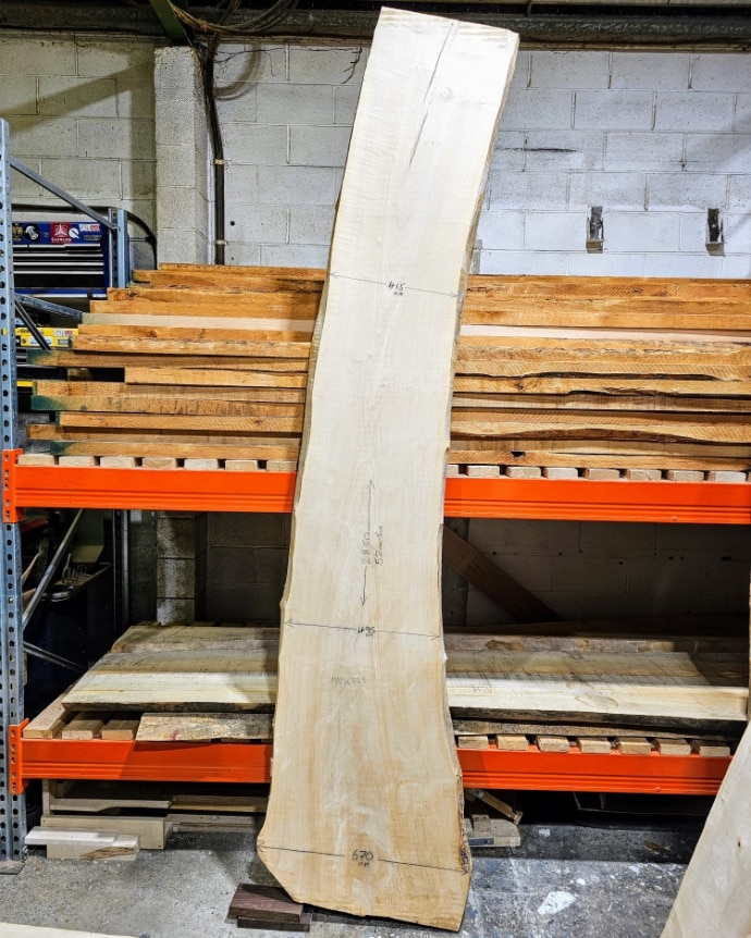 Live Edge Flame Maple Slab 029 | Luthierwood & Artisan Supplies