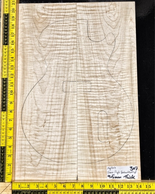 Flame Maple Set 307 | Luthierwood & Artisan Supplies