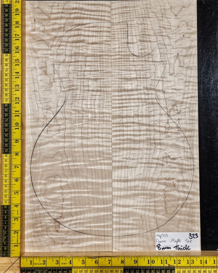 Flame Maple Set 323 | Luthierwood & Artisan Supplies