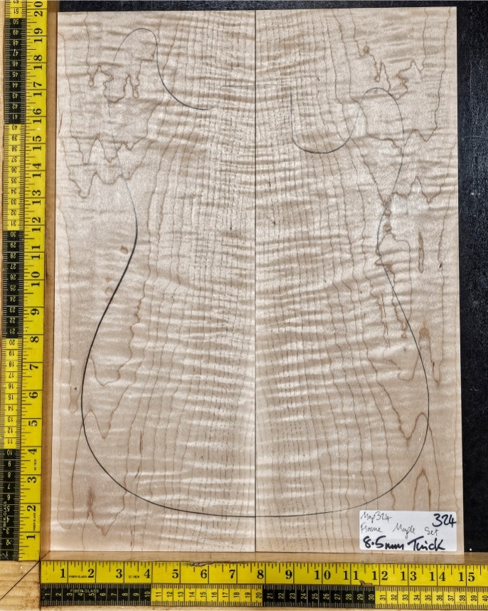 Flame Maple Set 324 | Luthierwood & Artisan Supplies